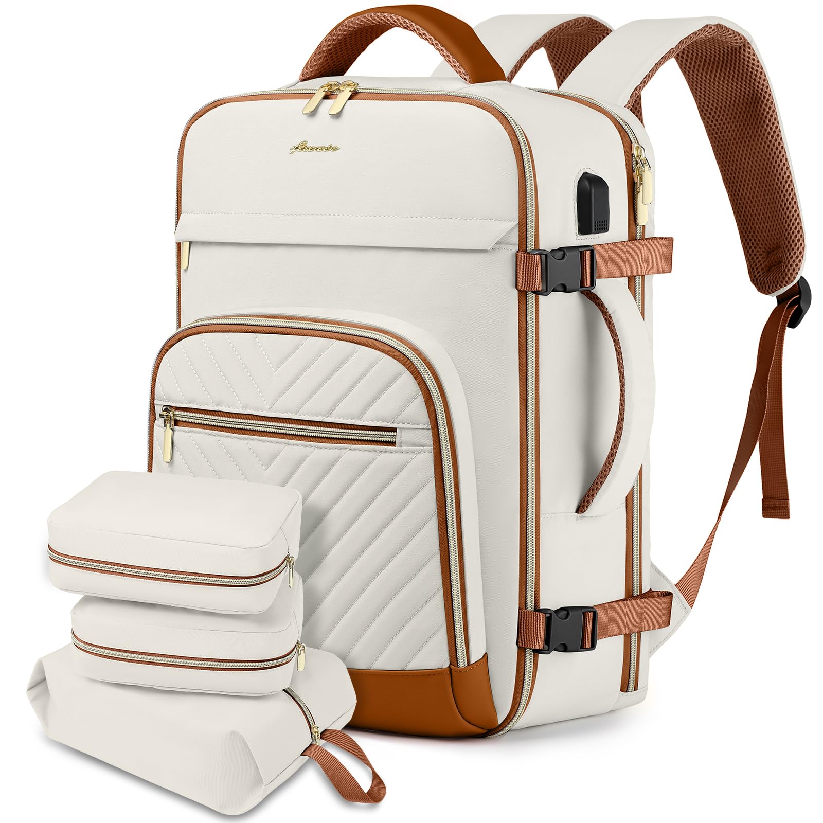 Amazon.com: Large Carry On Travel Backpack: Flight Approved 40L ...