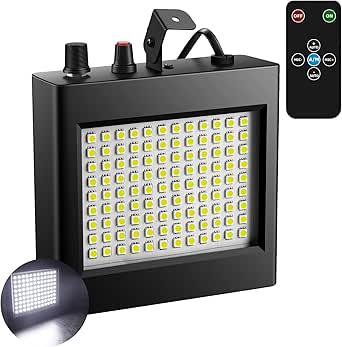 Amazon.com: Strobe Light, Czgor 108 LED Super Bright Mini Strobe Light ...
