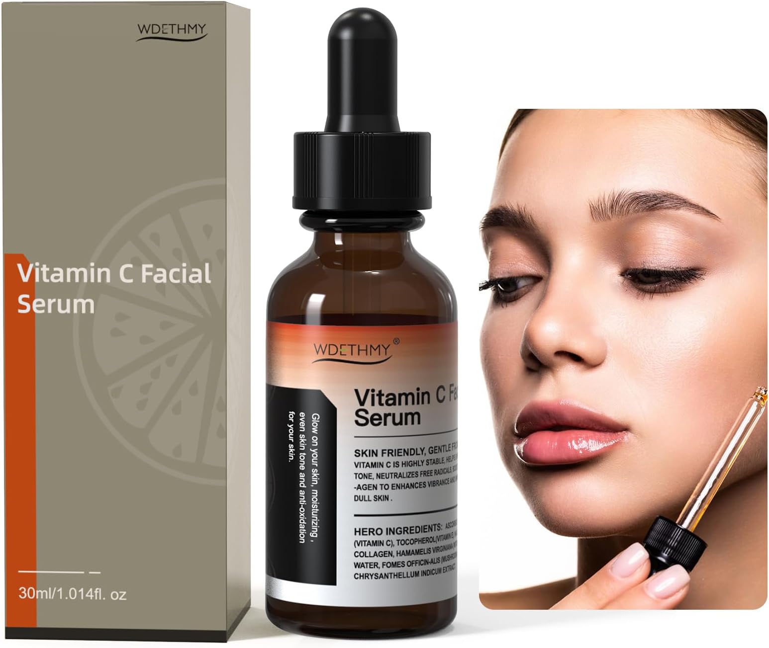 Amazon.com: Vitamin C Serum For Face-Vitamin C&E, Hyaluronic Acid, Collagen & Niacinamide ...