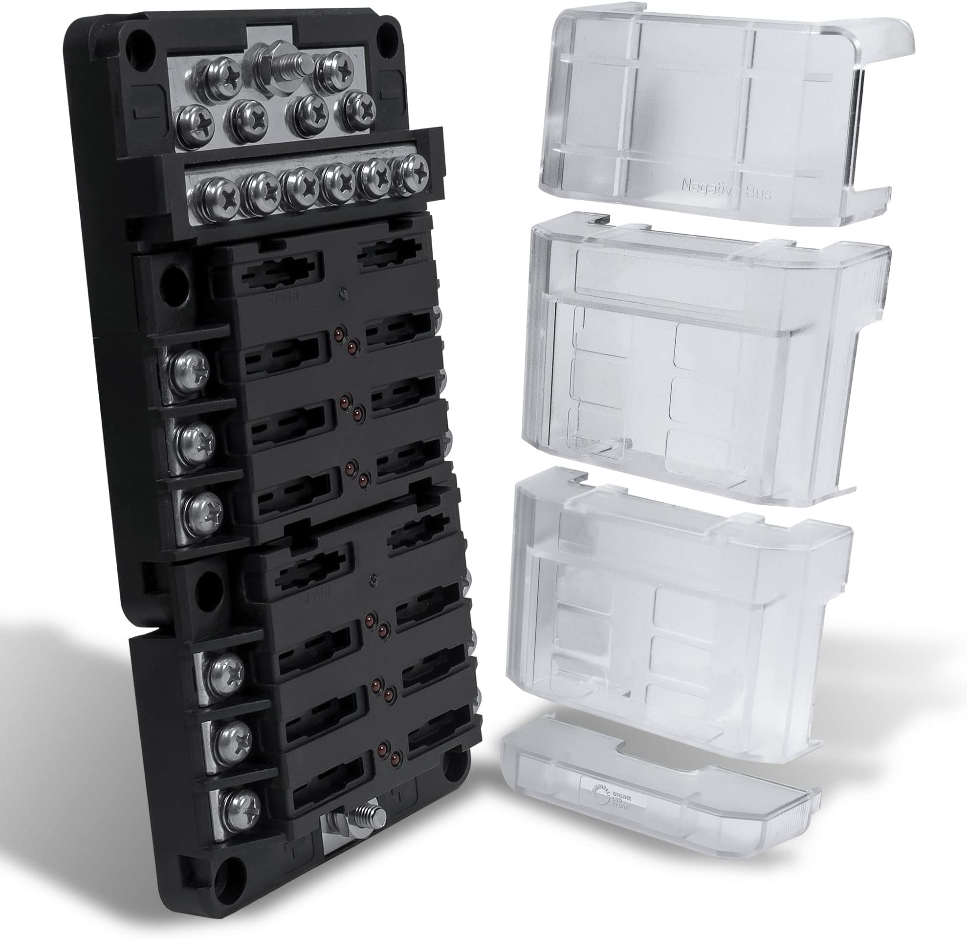 Amazon.com: Stack-able Add-on In-line Fuse Holder Panel & Distribution ...