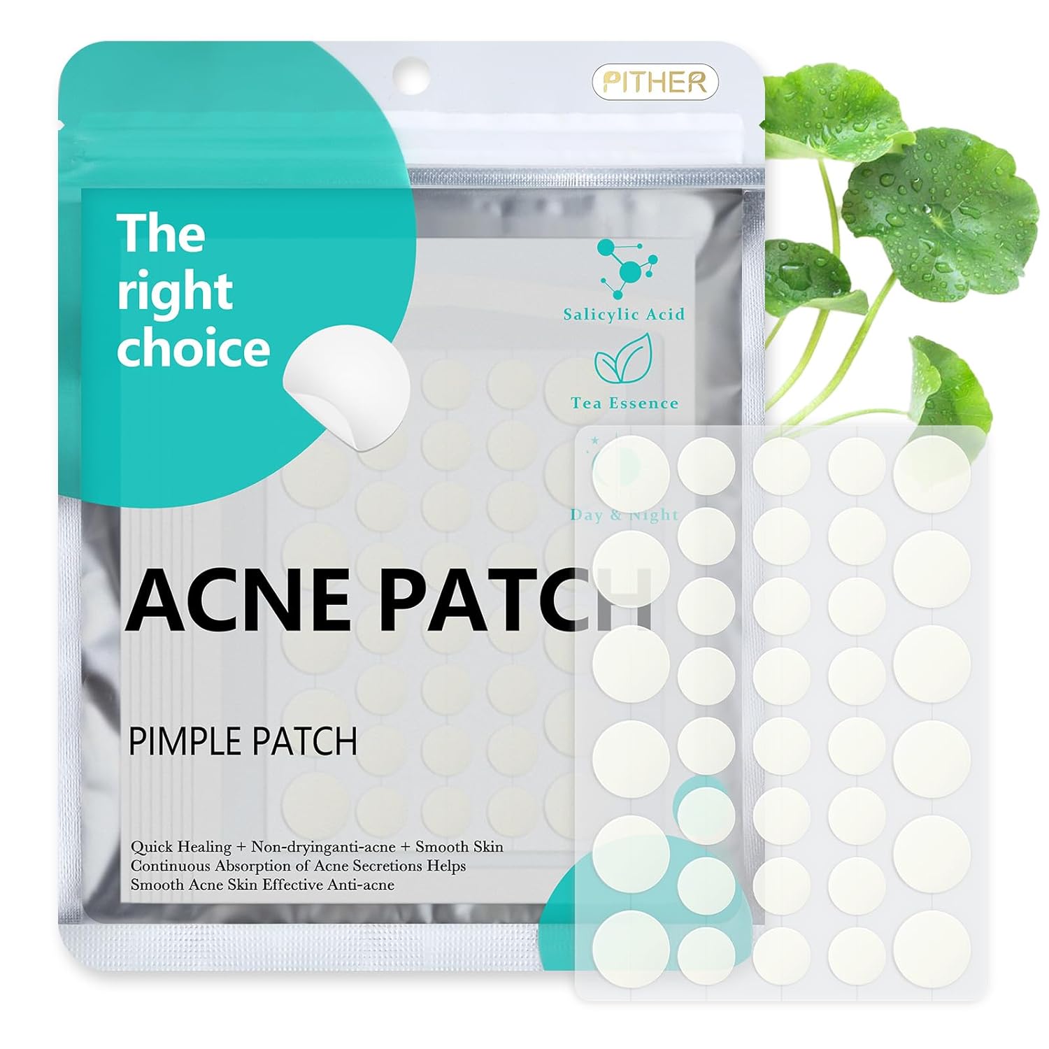 Amazon.com: Pimple Patches Acne Patches, PITHER Day and Night ...