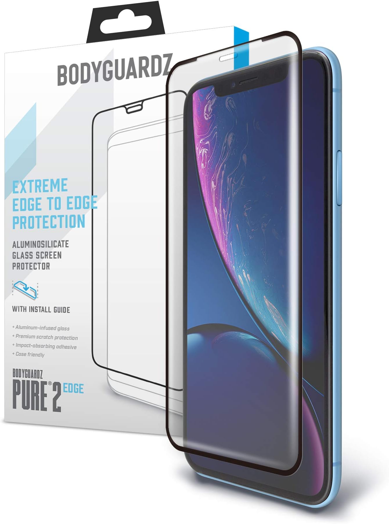 Amazon.com: BodyGuardz - Pure 2 Glass Screen Protector, Ultra-Thin ...