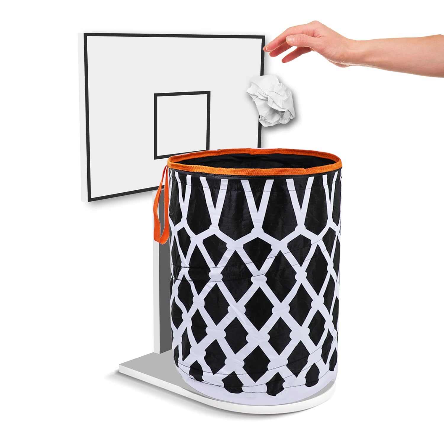 Amazon.com: Trash Can Basketball Hoop, Collapsible Wastebasket Hoop ...