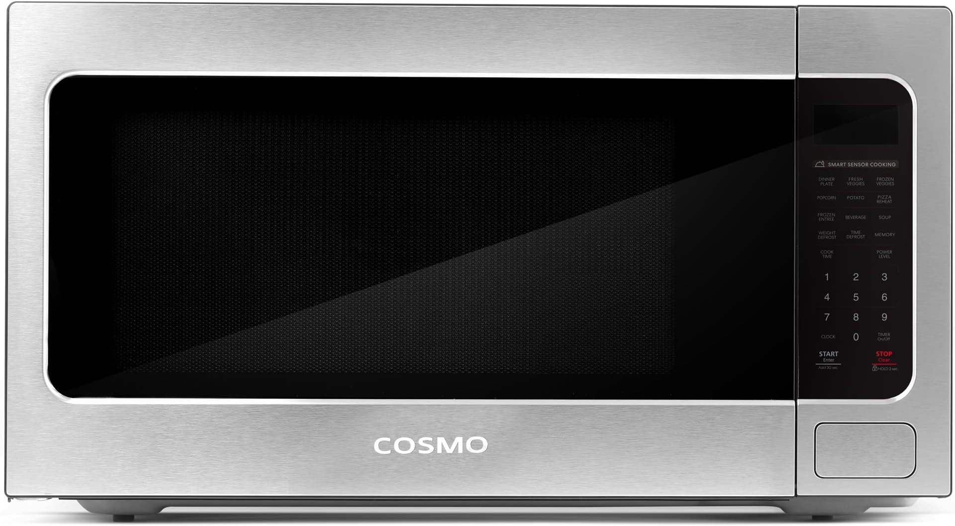 Amazon.com: Cosmo COS-BIM22SSB Countertop Microwave Oven with Smart ...