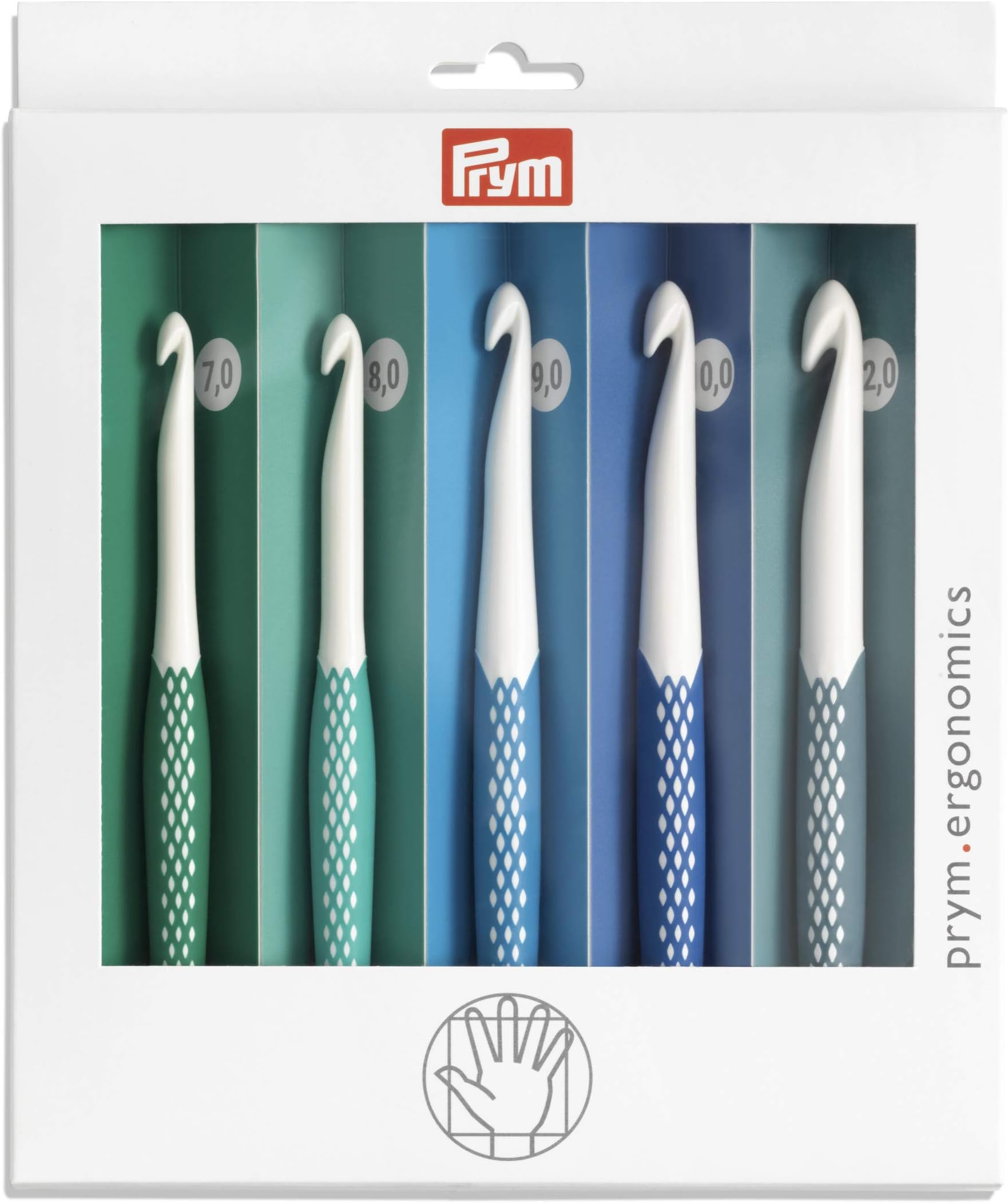 Prym - Prym Soft Grip (2.00-6.00mm) Wool Crochet Hook Set - 1 Piece ...
