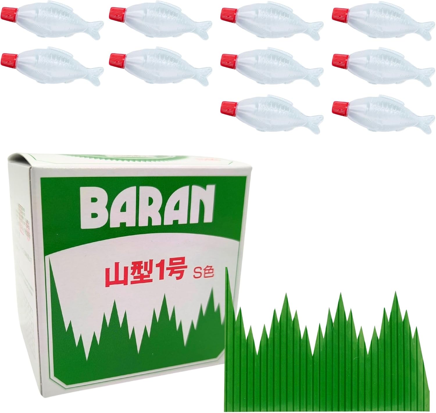 Amazon.com: Japanese Sushi Grass Baran 1000 pcs with Mini Fish Shaped ...