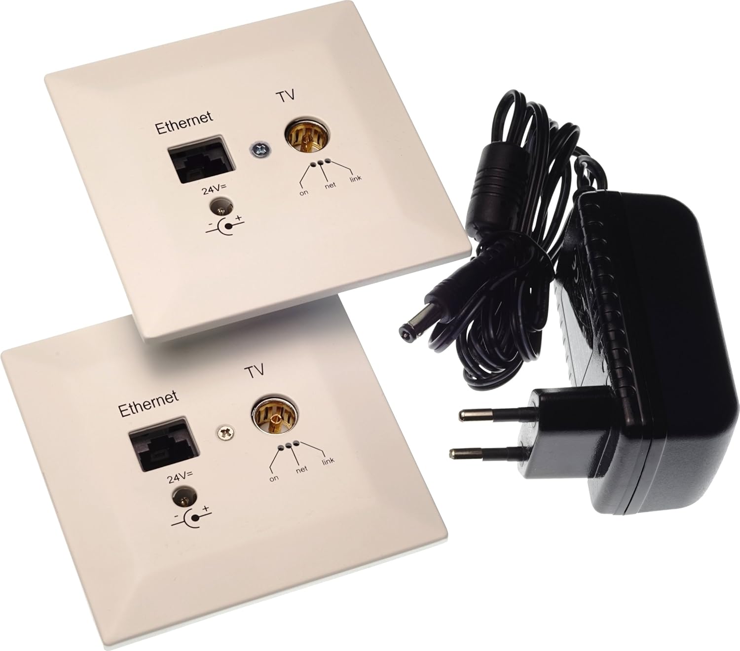 Digital Devices Poli Coax 500 Starter Set - Powerline Unterputzdose 2X ...