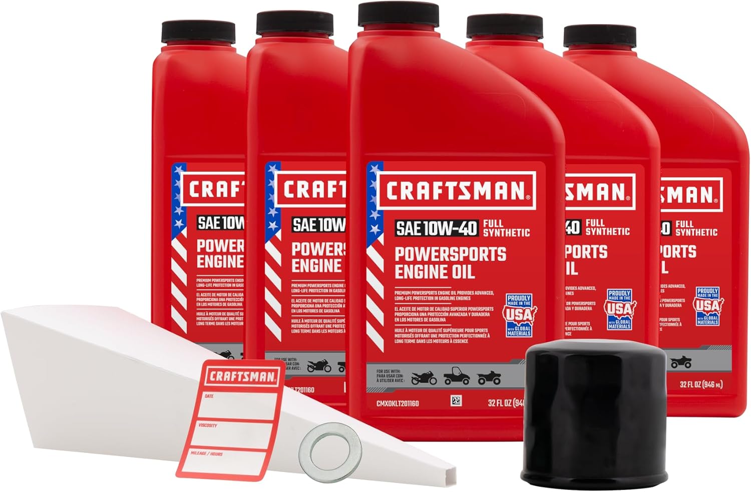 Amazon.com: CRAFTSMAN Oil Change Kit Compatible with Honda CBR900RR ...