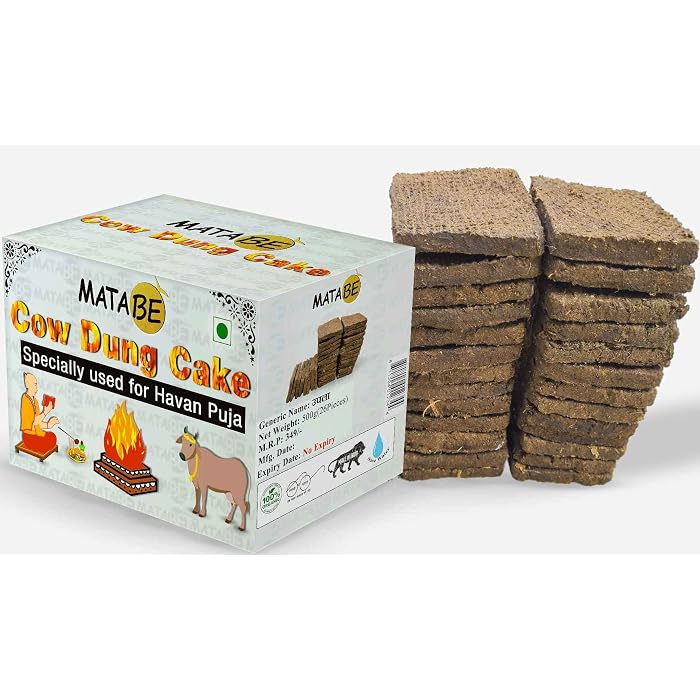 Buy MATABE Desi Cow Dung Cakes for Hawan Puja, Holy Pure Organic ...