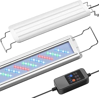 Amazon.com: HITOP 16-24in Full Spectrum LED Aquarium Light with Timer ...
