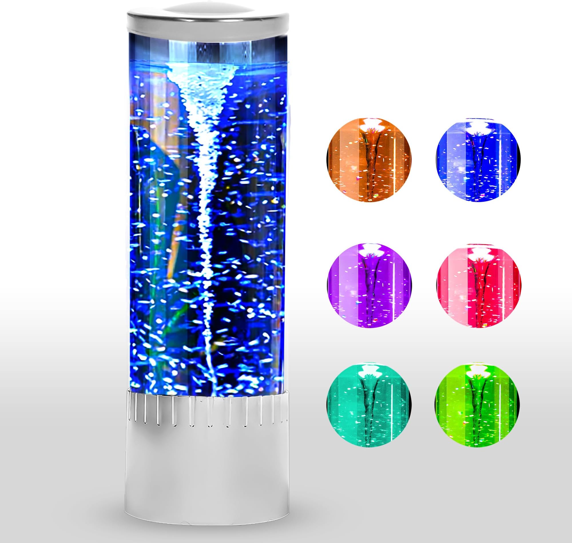 Brewish Tornado Lamp | 7 Color Changing LED Light Glitter Lamps ...