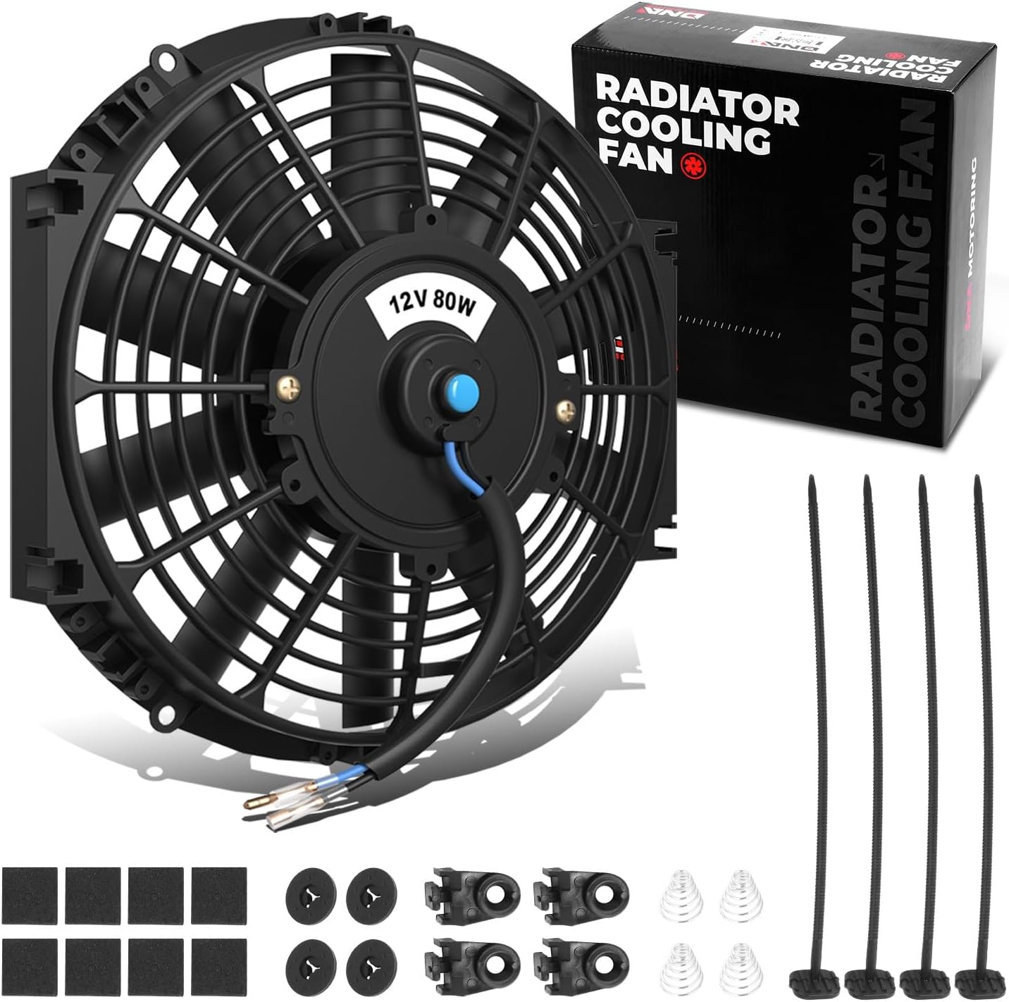 DNA MOTORING 12 Inch High Performace Electric Cooling Slim Radiator Fan ...
