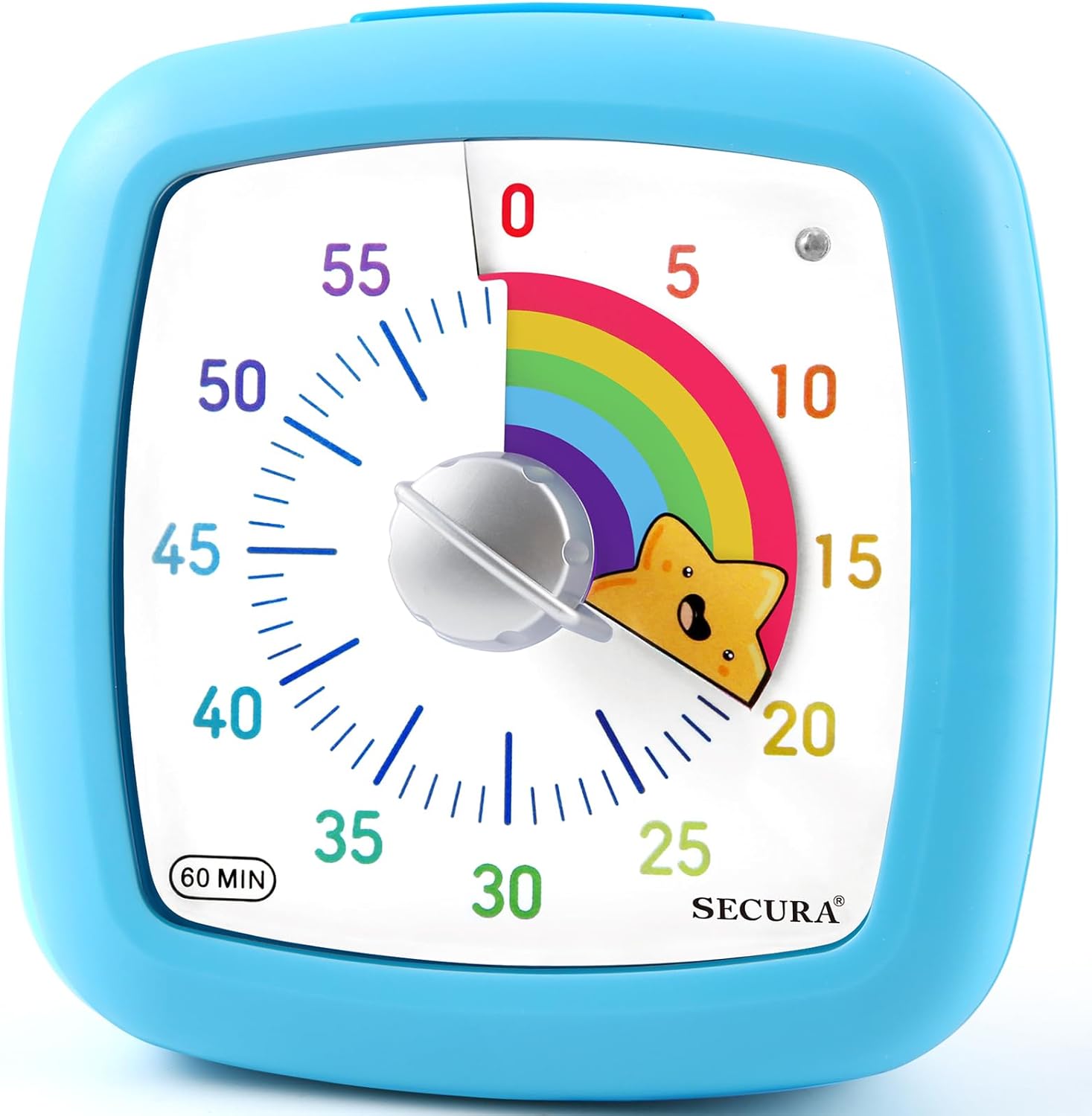 Secura 60-Minute Visual Timer, Rainbow Countdown Timer for Kids and ...