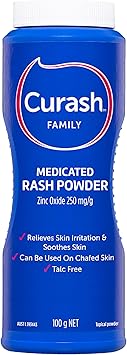 Curash Family Medicated Rash Powder, 100g, Relieves and Soothes ...