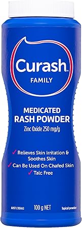 Curash Family Medicated Rash Powder, 100g, Relieves and Soothes ...