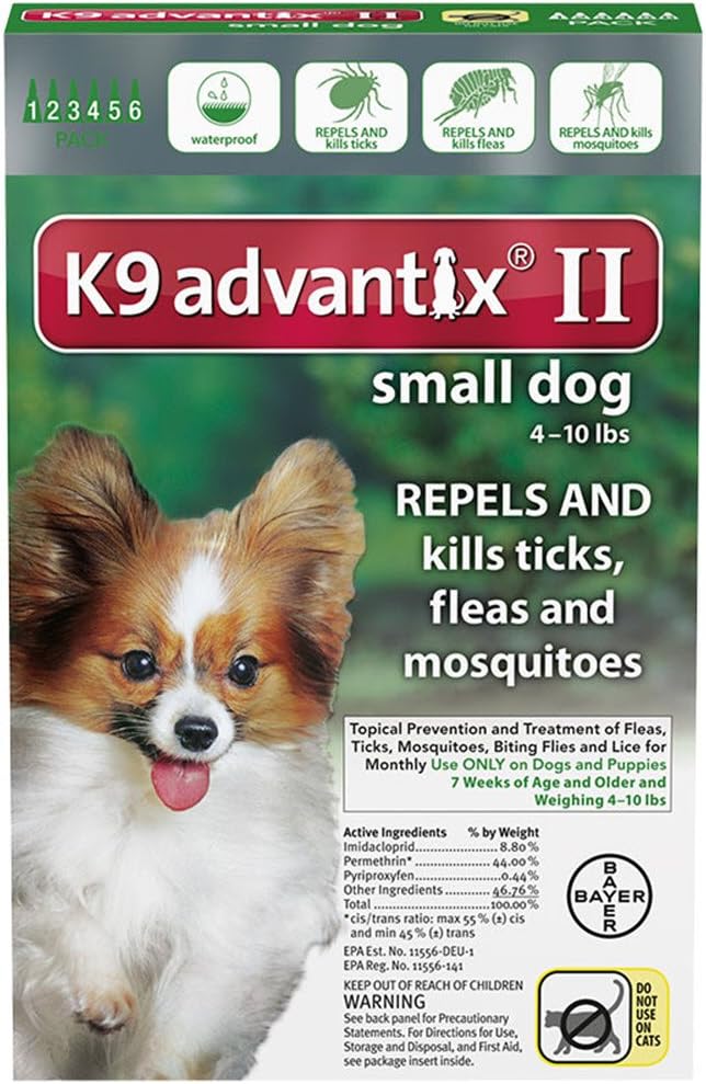 Amazon.com : Advantix K9 II Topical Small Dog Flea & Tick Treatment ...