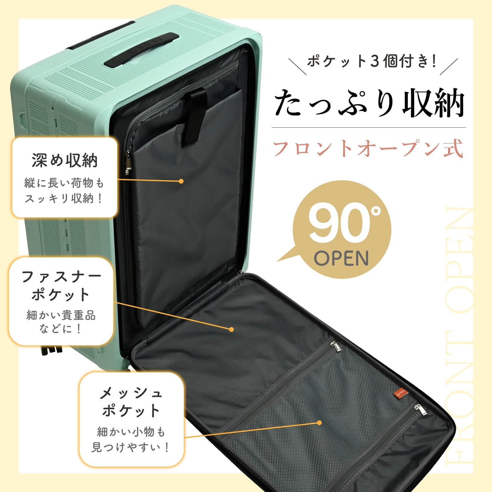 【K&M】 スーツケース 58L ピンク ブラック スカイブルー ホワイト 折りたたみ フロントオープン 畳んで仕舞える 出張 軽量 Amazon | [K＆M] スーツケース 58L スカイブルー 折りたたみ フロント