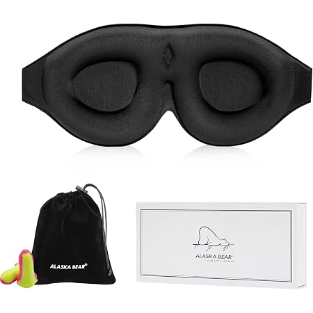 Amazon.com: ALASKA BEAR Sleep Mask with Molded Eye Cups for Women and ...