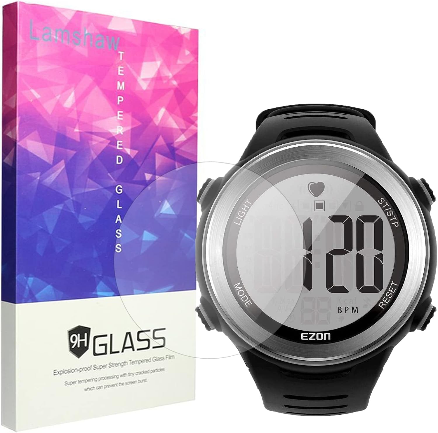 Amazon.com: Lamshaw Compatible for EZON T007 Watch Screen Protector, [3 ...