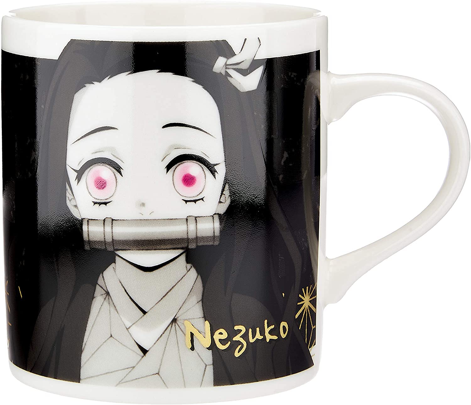 Buy Kanesho pottery Demon Slayer Monochrome Coffee Mug, Cappuccino ...