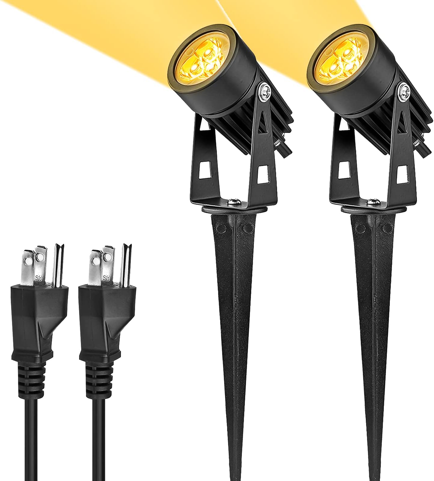 2pcs Spotlight Led Lights, Garden Landscape Spotlights 3W 300LM Warm ...