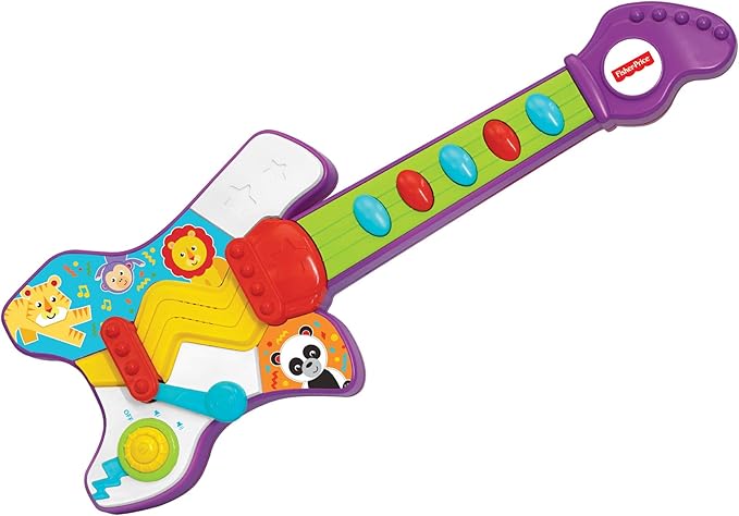 Amazon.com: Fisher-Price – Jump 'N' Jam Guitar, Realistic Electronic ...