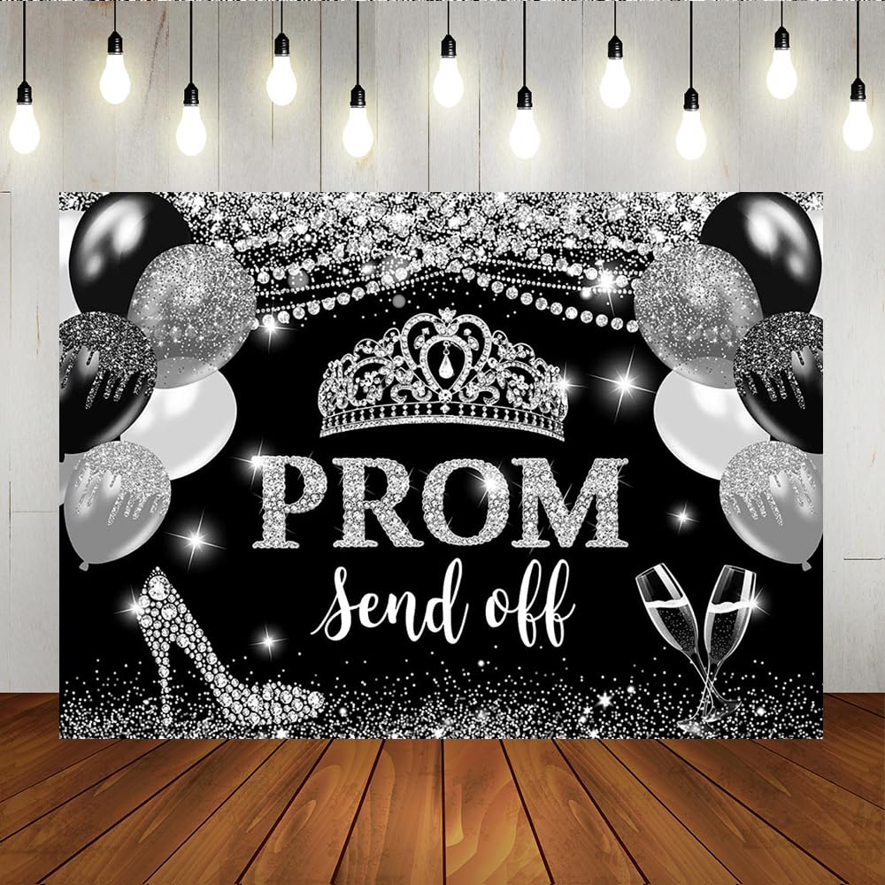 Amazon.com : Lofaris Prom Send Off 2024 Photography Backdrop Black and ...
