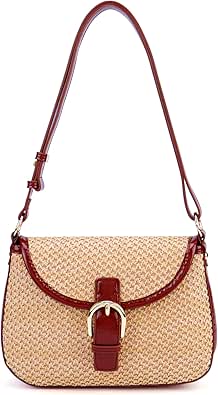 Ayliss Straw Bags for Women Tote Shoulder Purse Clutch Summer Beach Purse Straw Crossbody Bags ...