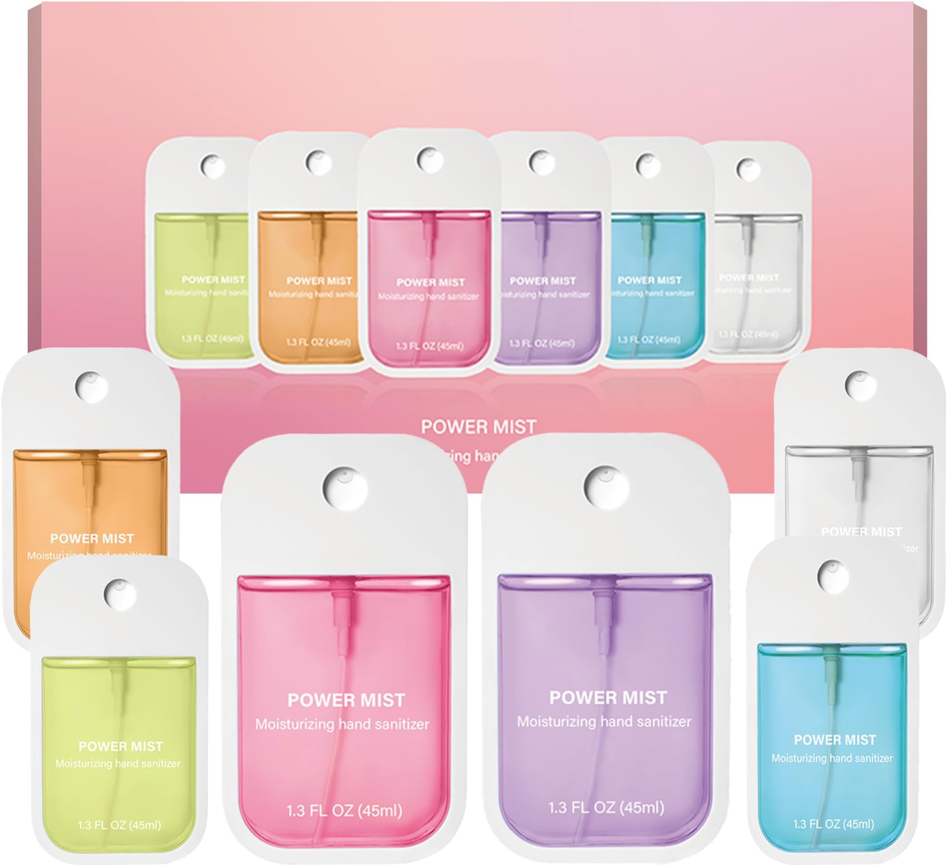 Amazon.com: 6Pcs Power Mist Hydrating Hand Sanitizer Spray, 7.8 FL. OZ ...