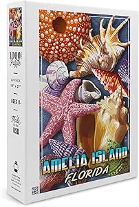 Amazon.com: Amelia Island, Florida, Shell Montage (1000 Piece Puzzle ...