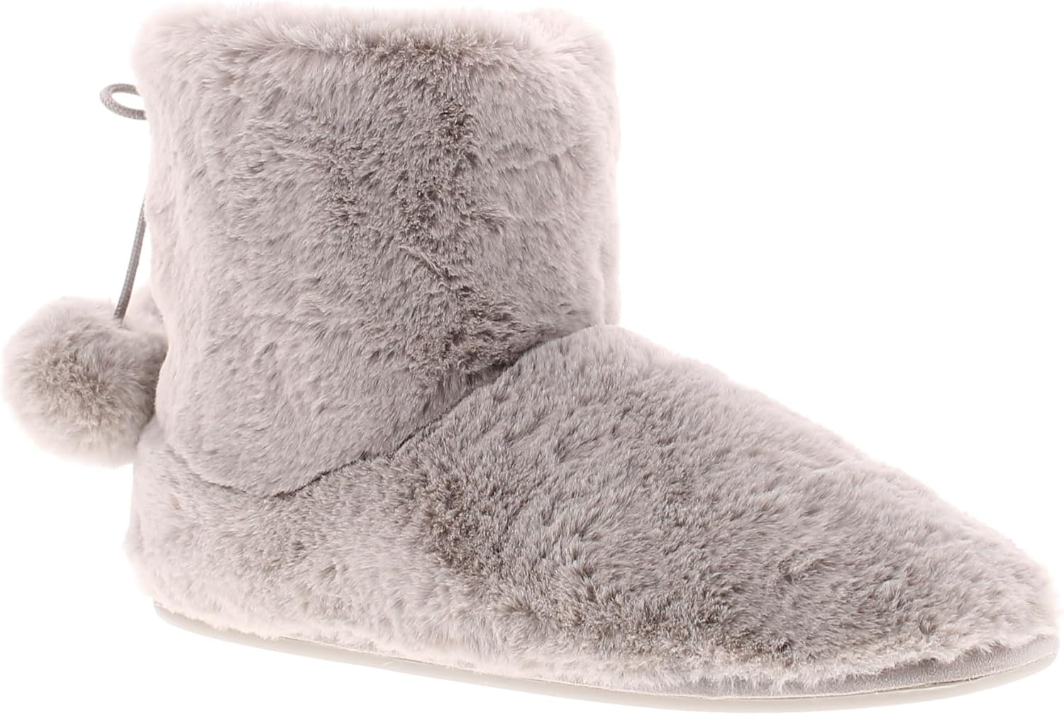 Ted Baker London Women's WFP-HAMONDA-Faux Fur Slipper Boot, LT-Grey, 8 ...