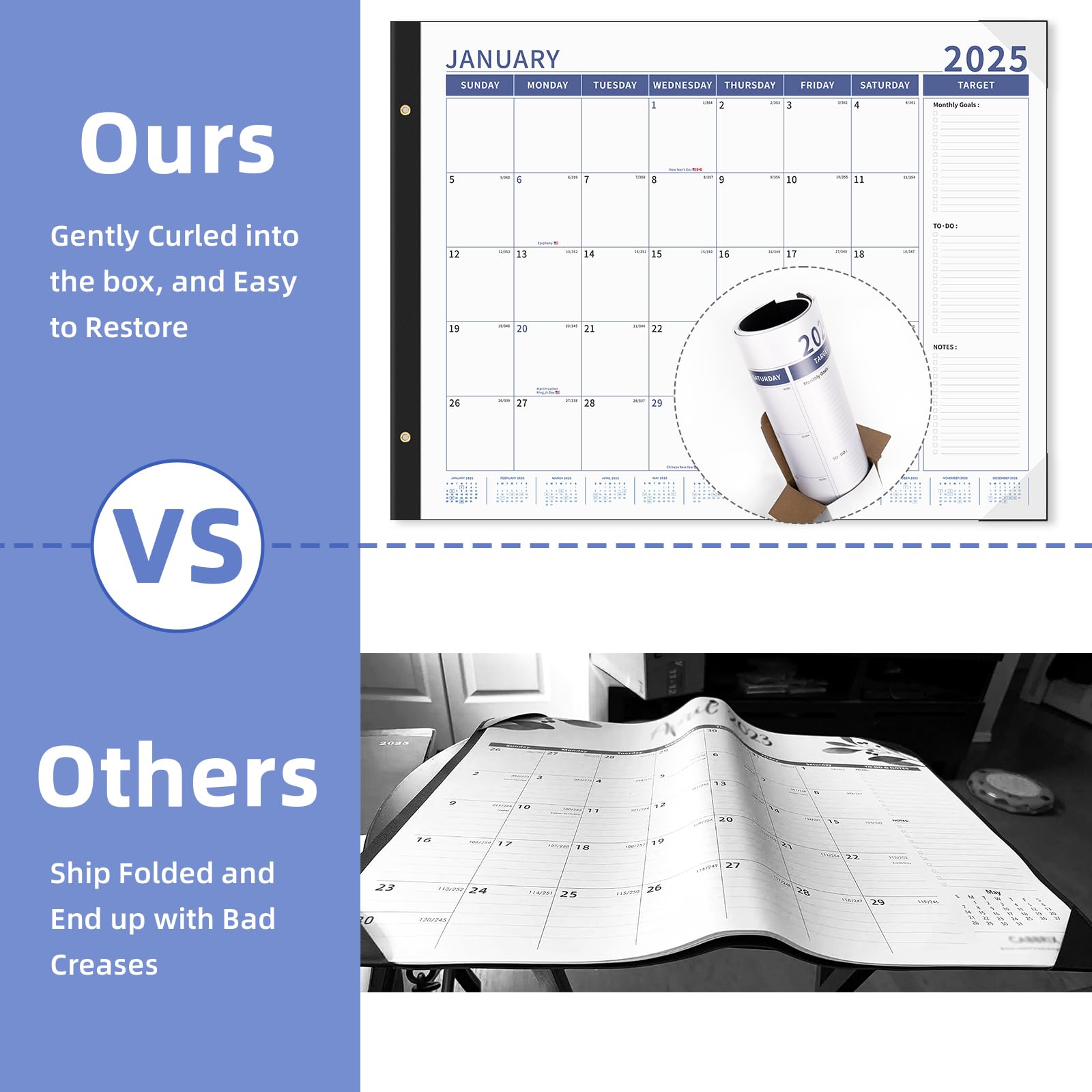 Snapklik.com : Ospelelf Desk Calendar 2025-2026 Large 22 X 17 Calendar ...
