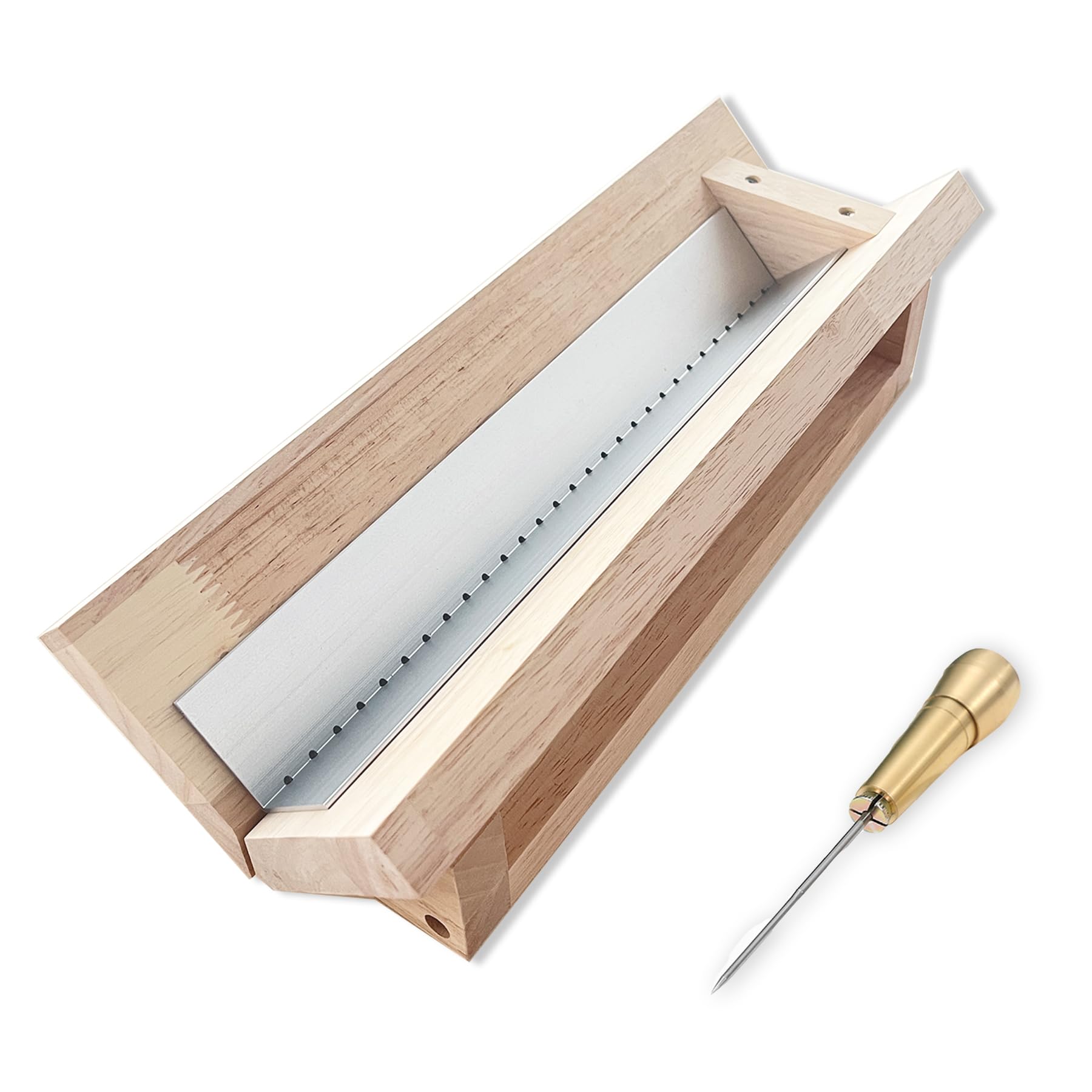 Piercing Cradle Bamboo Book Binding Kit With Signature Punch Guide, Awl ...