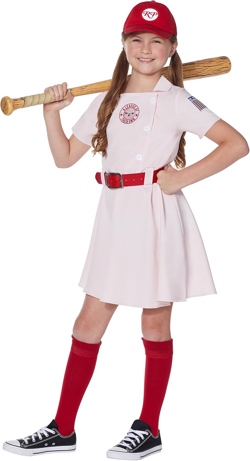 Amazon.com: Spirit Halloween A League of Their Own Kids Dottie Costume ...