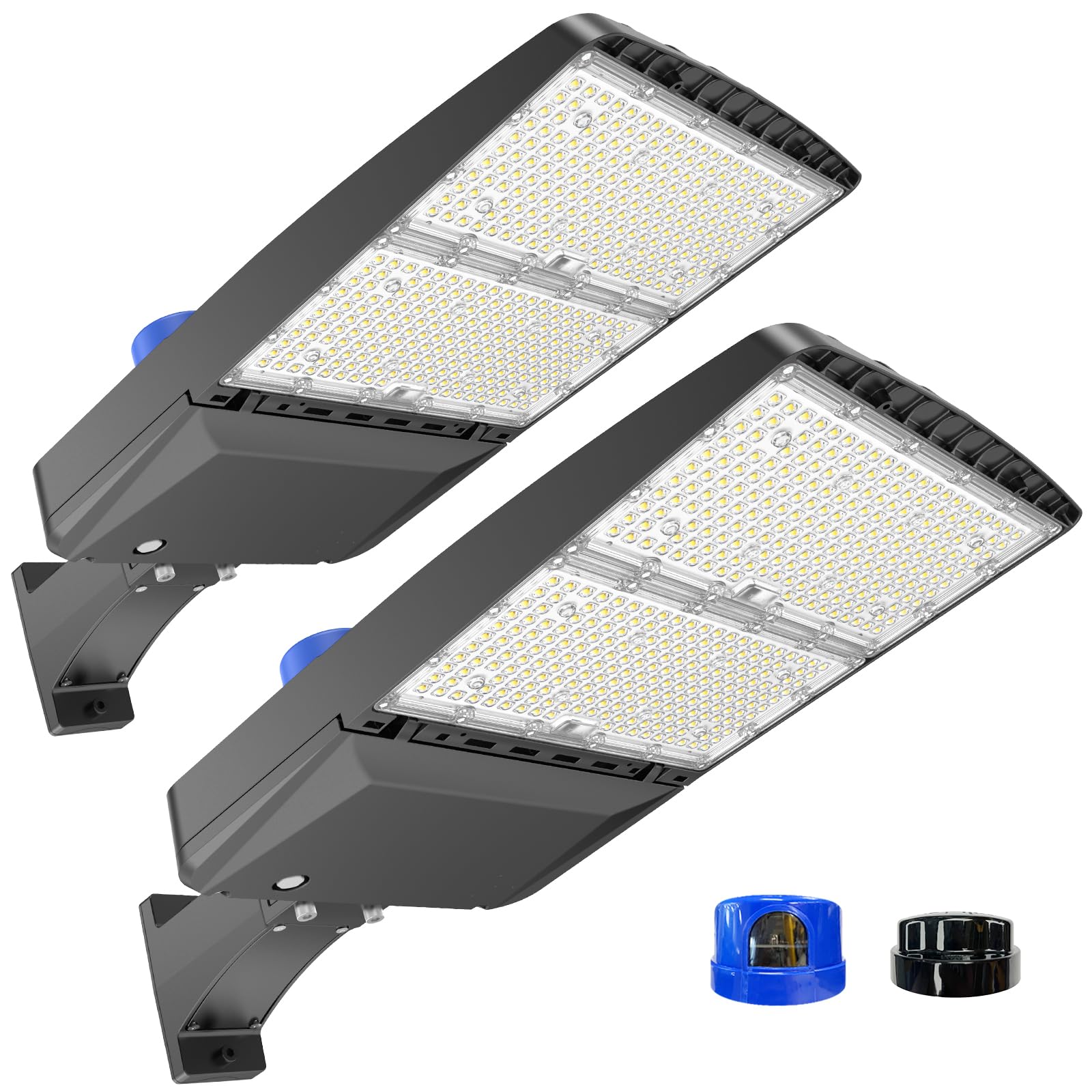 HYPERLITE Parking Lot Lights 300W: 2Packs 45000LM 5000K LED Parking Lot ...