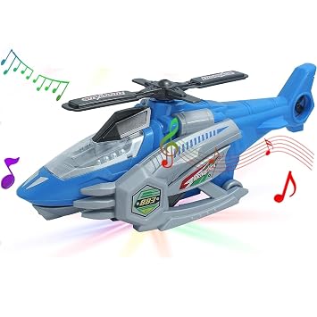 Buy FunBlast Helicopter Toy, Bump & Go Helicopter Toy for Kids, 360 ...