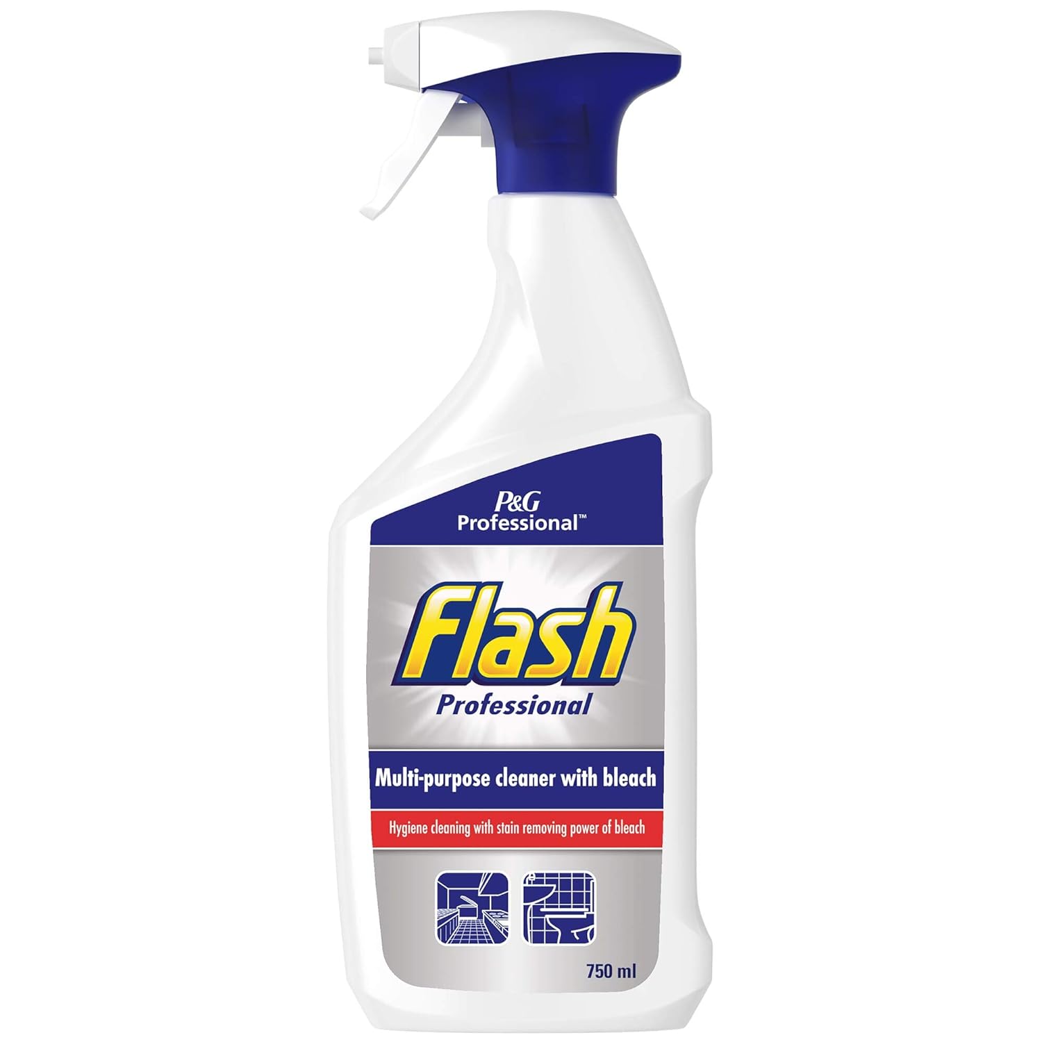 Flash Professional Multi-Purpose Cleaner With Bleach Spray - 10x750ml ...