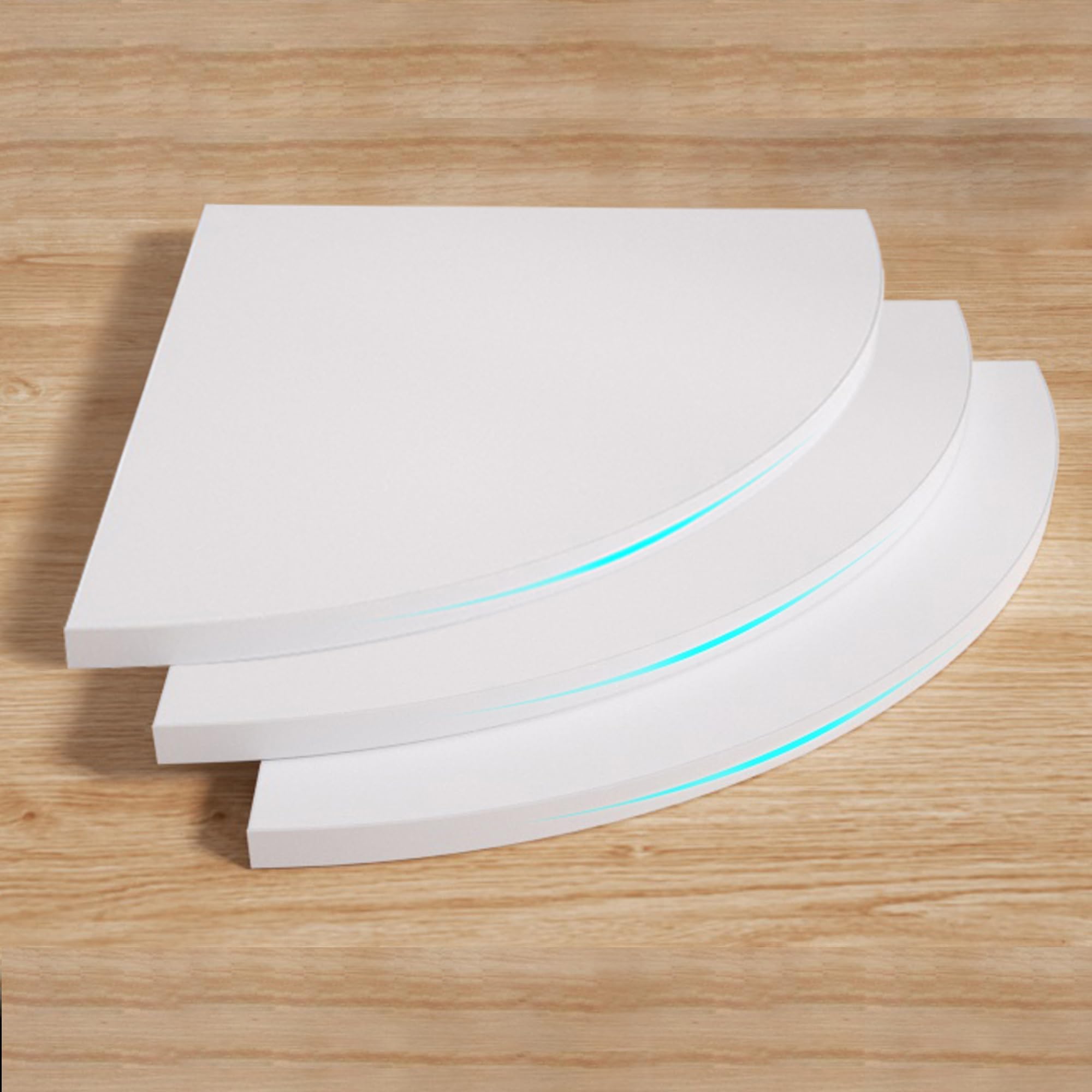 Amazon.com: MLUOVI Corner Shelves Wall Mounted with White, Small Corner ...