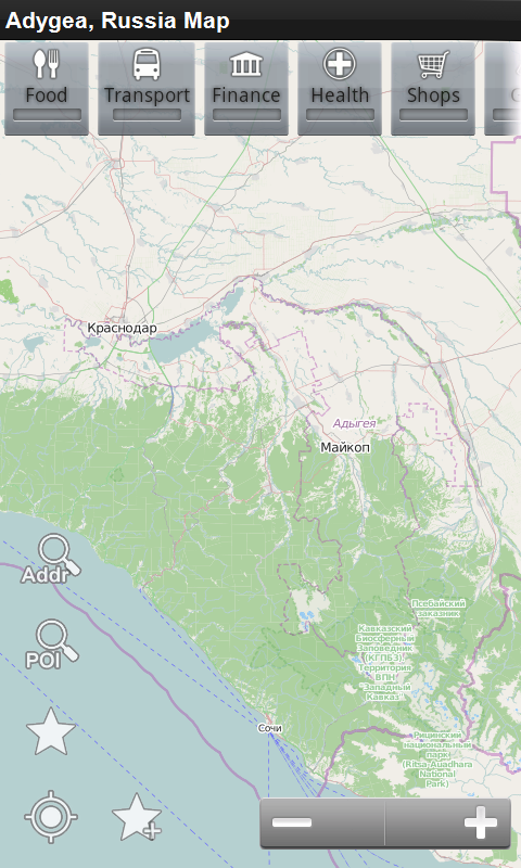Adygea, Russia Offline Map: PLACE STARS - App on Amazon Appstore