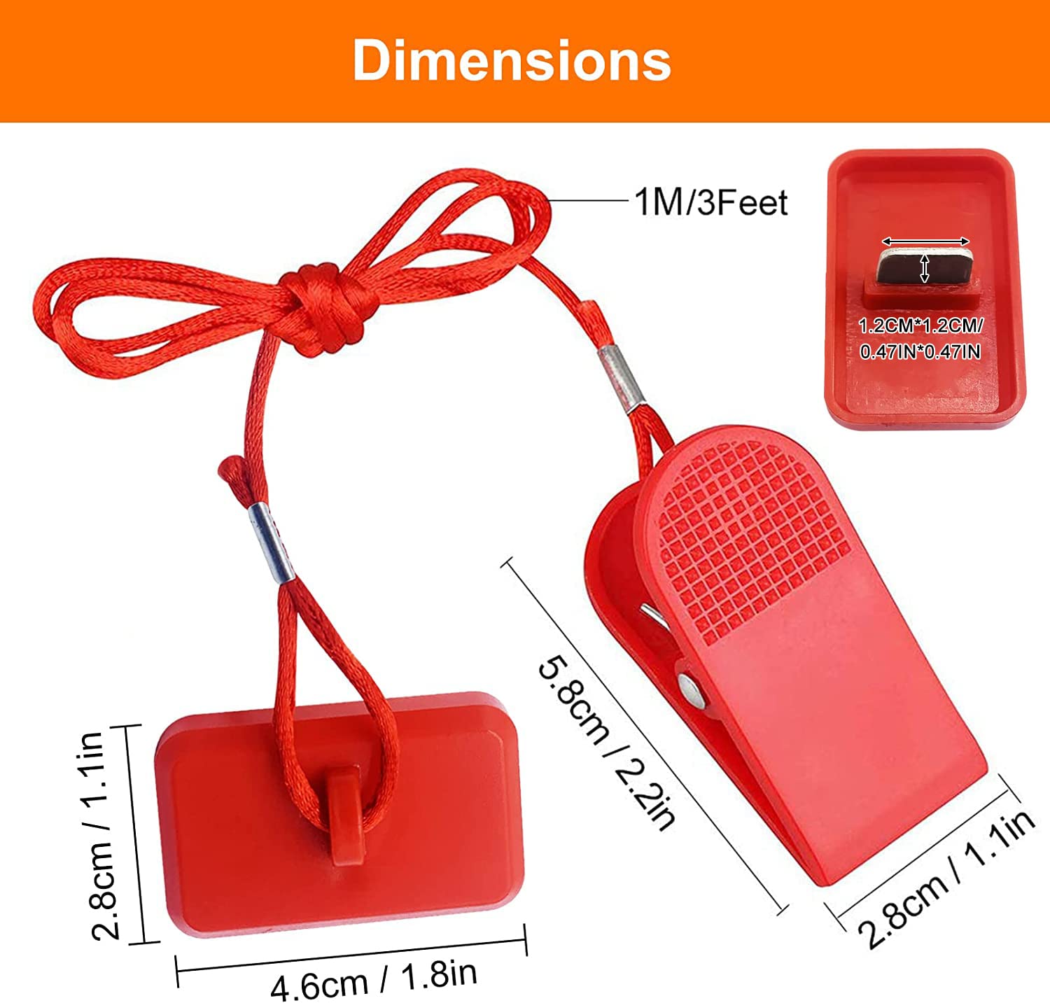 Snapklik.com : Treadmill Safety Key For Proform Image Weslo Reebok Epic ...