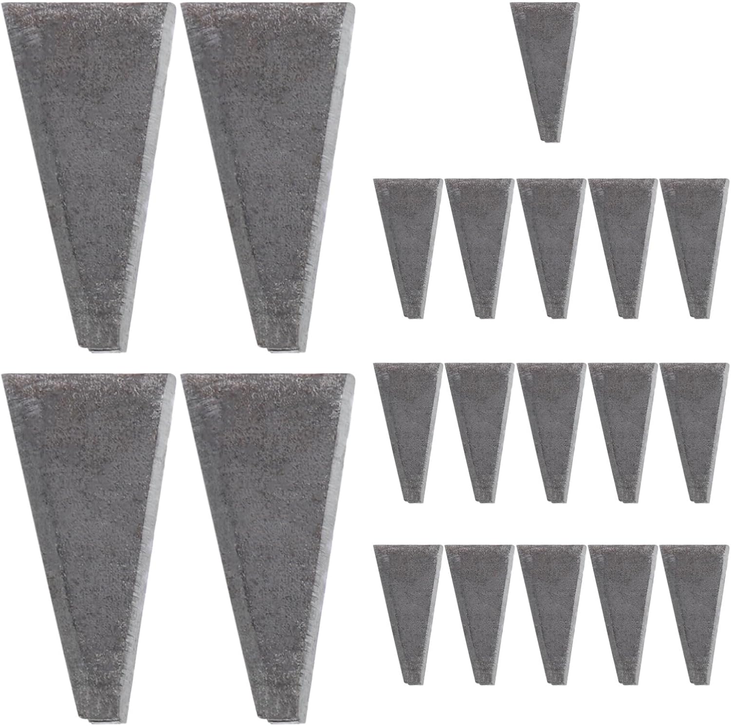 Amazon.com : Housoutil 20pcs Triangle Wedge Axe Installation ...