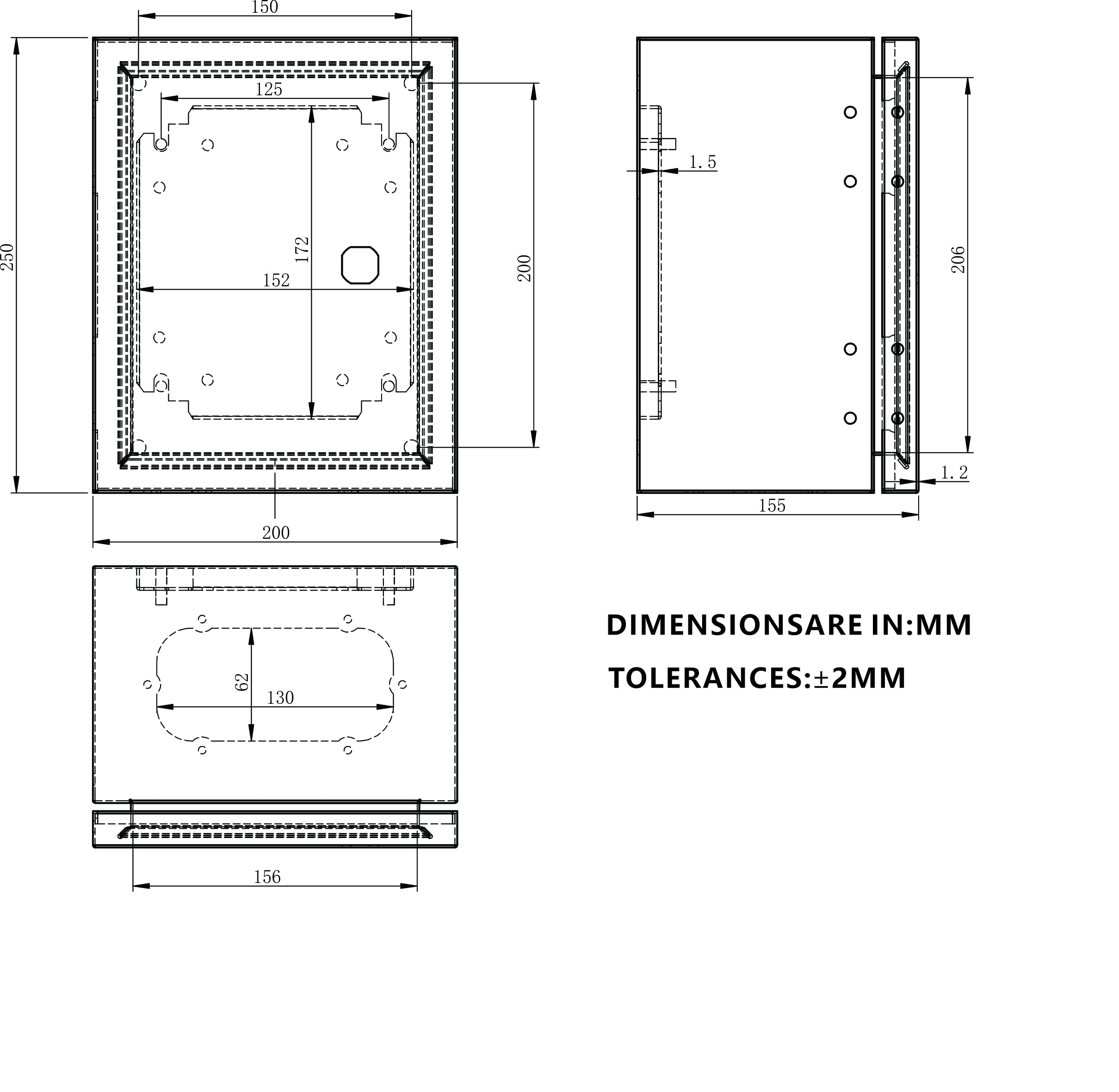Ordentlich IP65 Weatherproof Metal Box Wall-Mounted Electronic ...