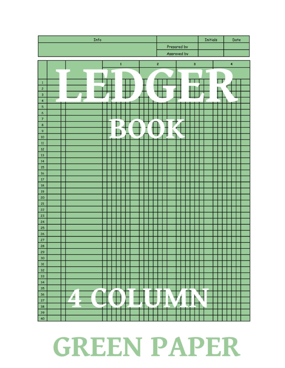 Green Ledger Paper