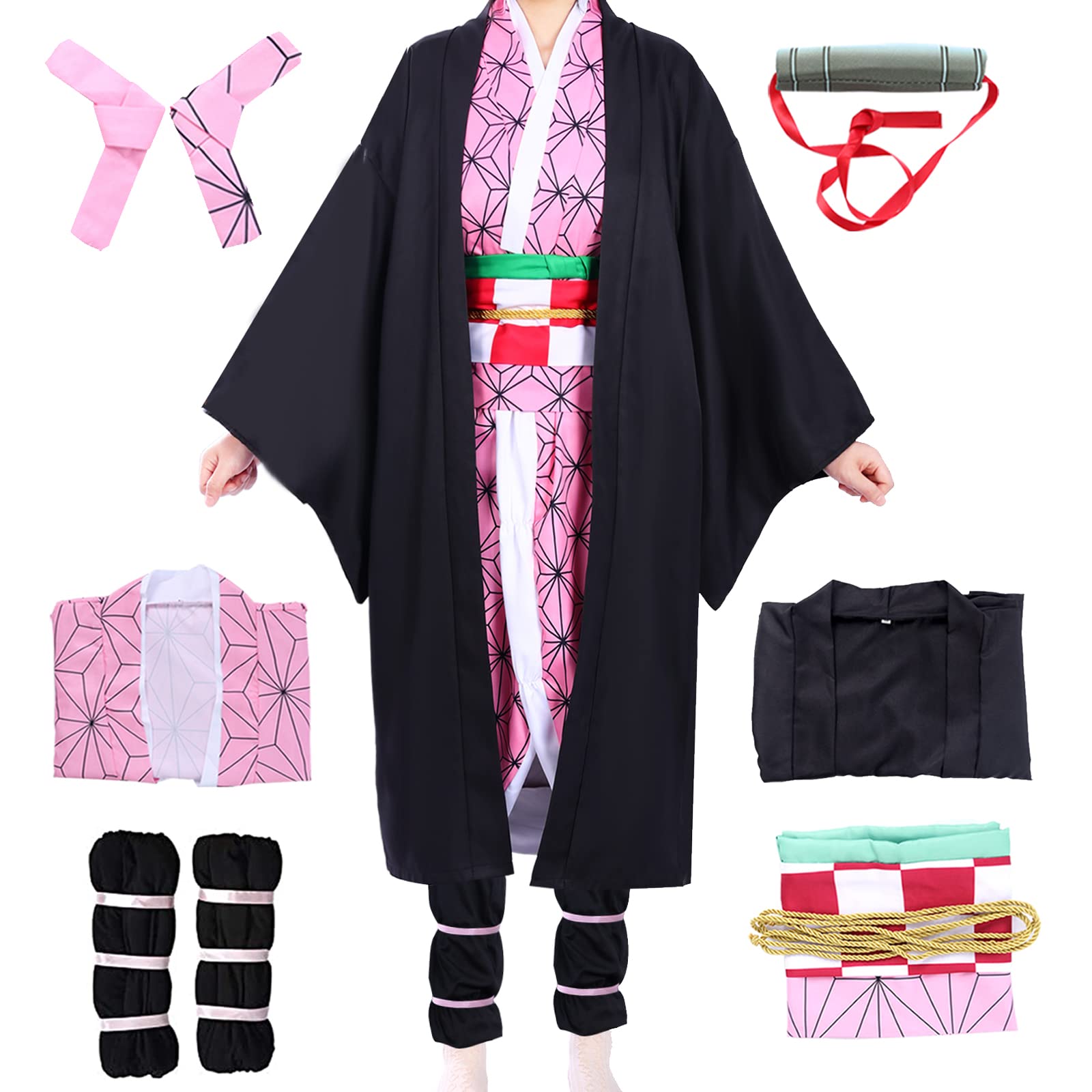 Buy Nezuko Cosplay Outfits Demon Slayer Cosplay Costume Kamado Nezuko ...