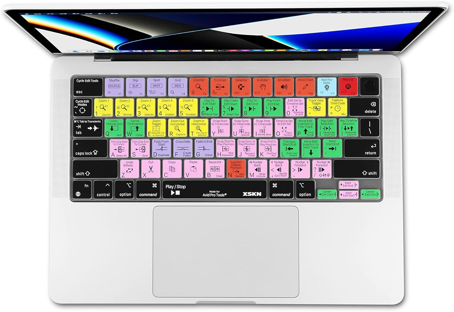 Buy XSKN AVID Pro Tools Shortcuts US Layout Silicone Keyboard Cover ...