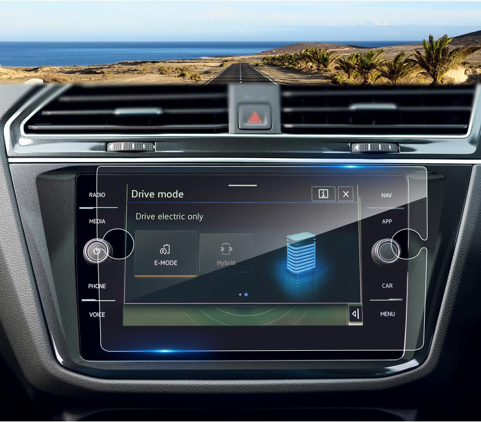 Amazon.com: Coleya 2018-2023 2024 Tiguan Screen Protector for Tiguan ...