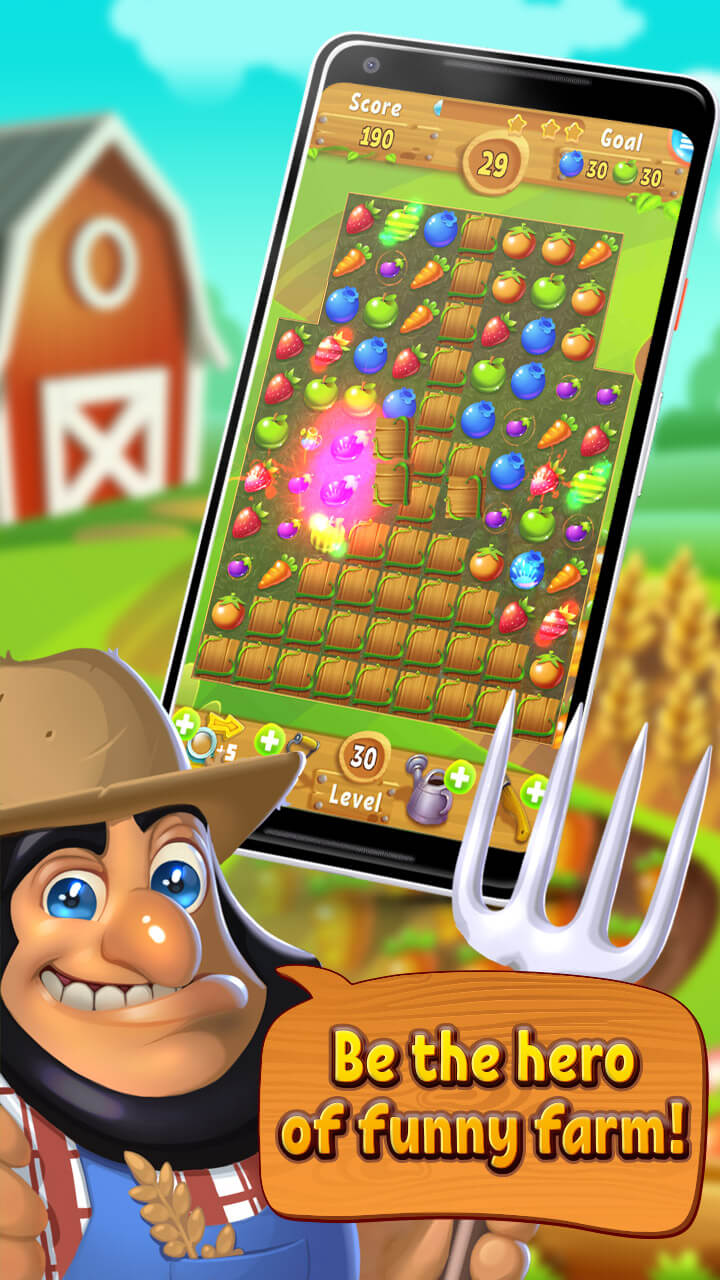 Farm and Garden: Harvest Mania Fruit match 3 game - App on Amazon Appstore