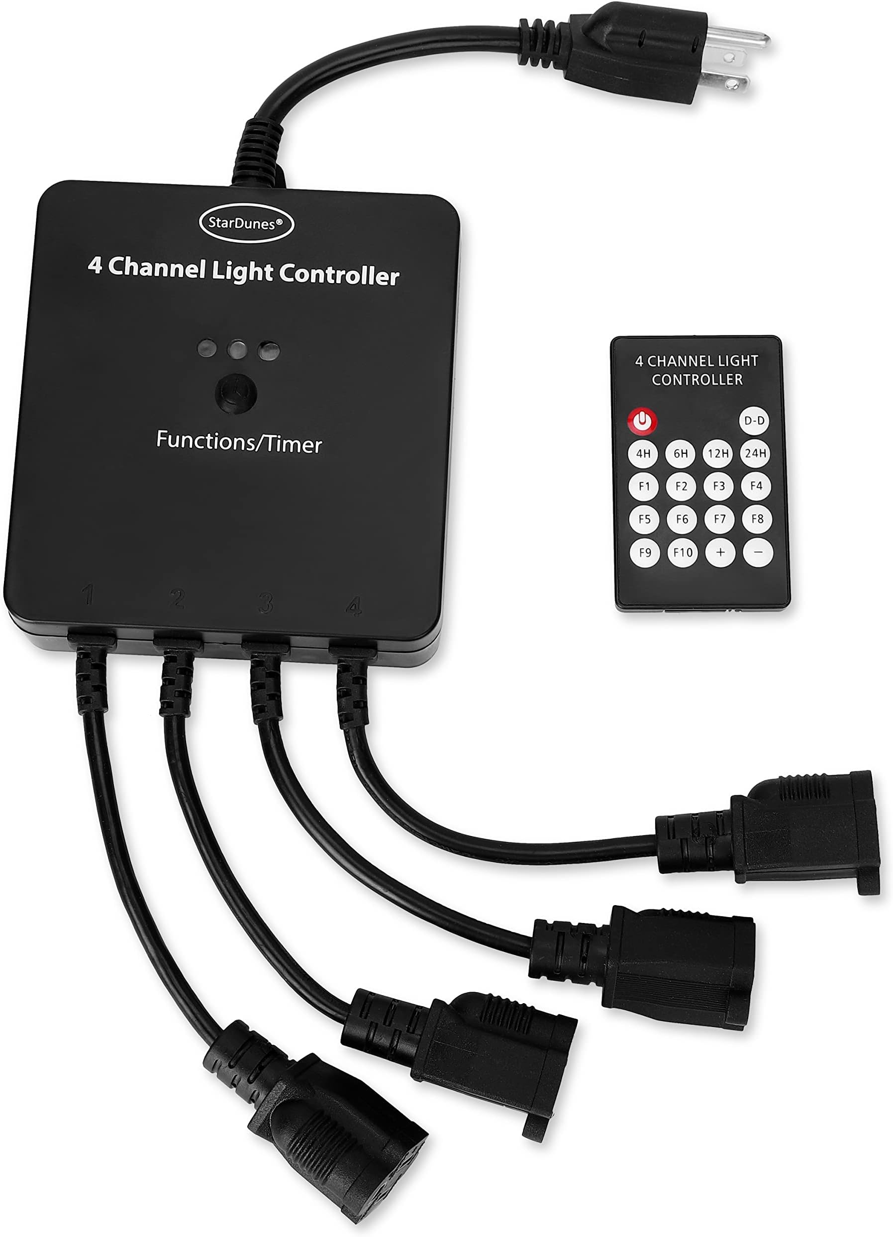 4 Channel Light Controller for Holiday Lights, Christmas Lights ...