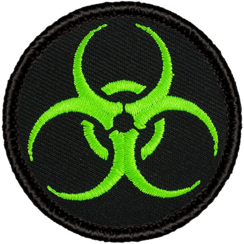 Amazon.com: Neon Green Biohazard Warning Patrol Patch - 2" Diameter ...