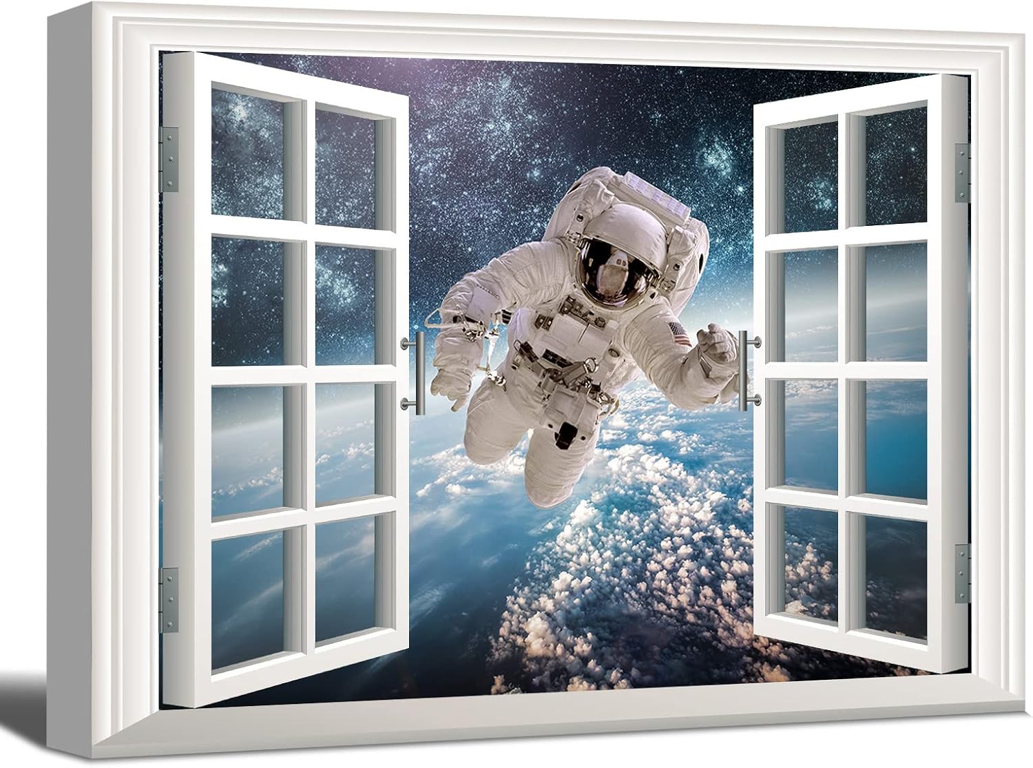 Amazon.com: Looife Wall Art Planet Canvas Universe Space Picture Canvas ...